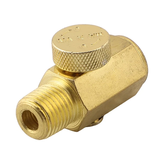 COMPRESSED AIR VALVE Air Pressure Valve 1/4 Inch NPT Threads Brass ...