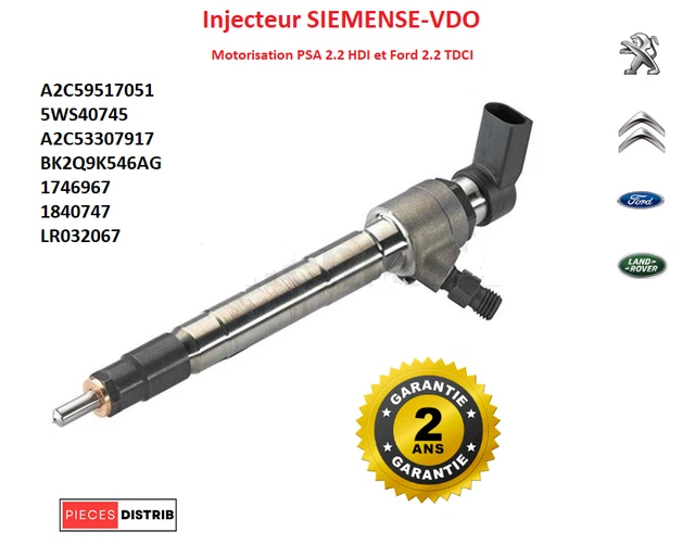 INJECTEUR SIEMENS VDO A2C59517051 Bk2Q-9K546-Ag Neuf EUR 240,00 - PicClick IT