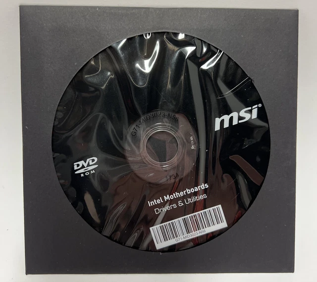 MSI INTEL MOTHERBOARDS Drivers and Utilities DVD disc $8.49 - PicClick CA