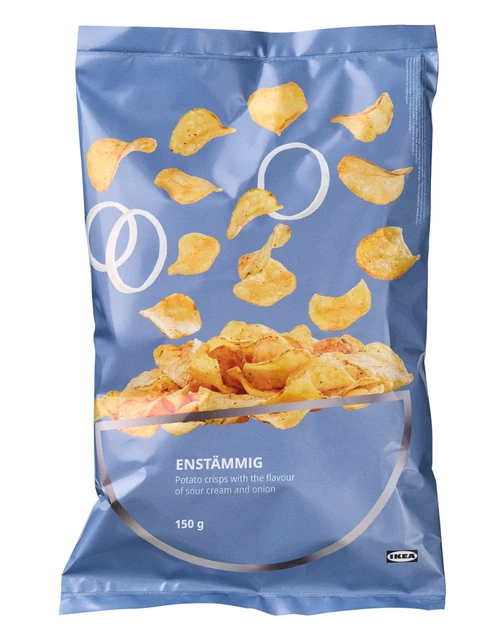IKEA ENSTAMMIG POTATO crisps Chips, Sour Cream Onion, 150 g / 5.23oz ...