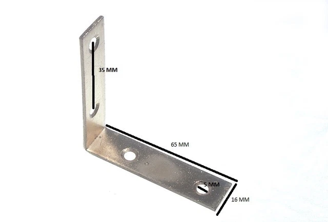 ANGLE SUPPORT 63MM X 16mm X 1.8mm 5mm Trou Eb Paquet De 50 EUR 52,34 ...