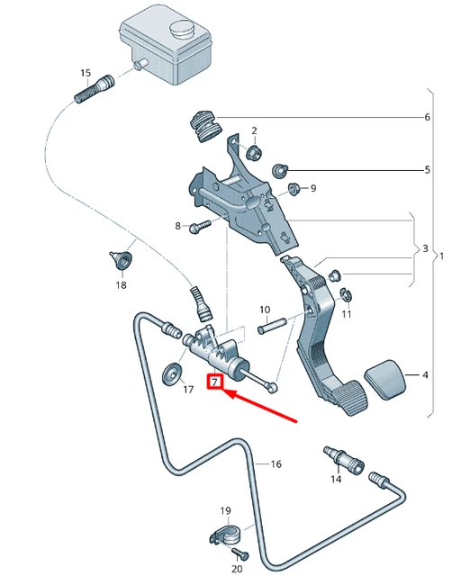 NEW VW CRAFTER 2F MK1 Clutch Master Cylinder 2E0721401C £122.00 ...