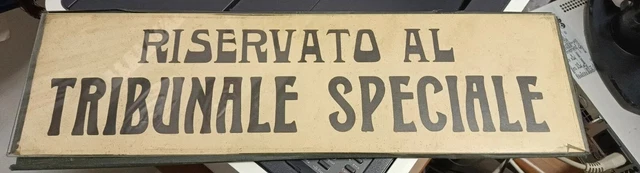 TABELLA TRIBUNALE SPECIALE ventennio regime fascista duce mussolini ...