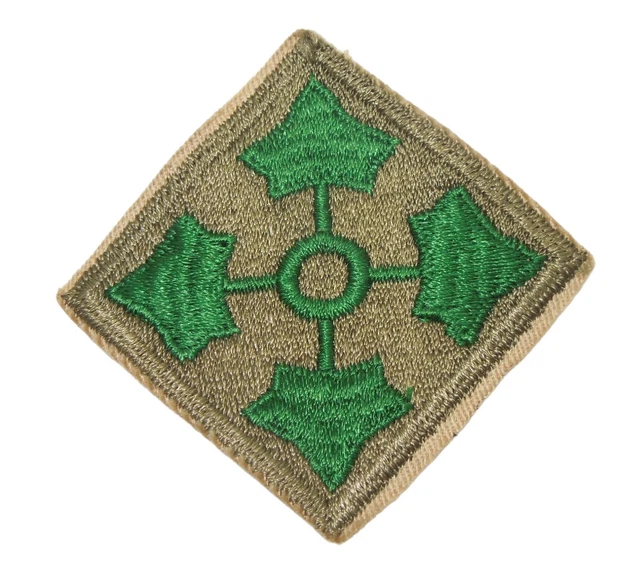 ORIGINAL WWII US Army 4th Infantry Division D-Day Normandy Patch T21 ...