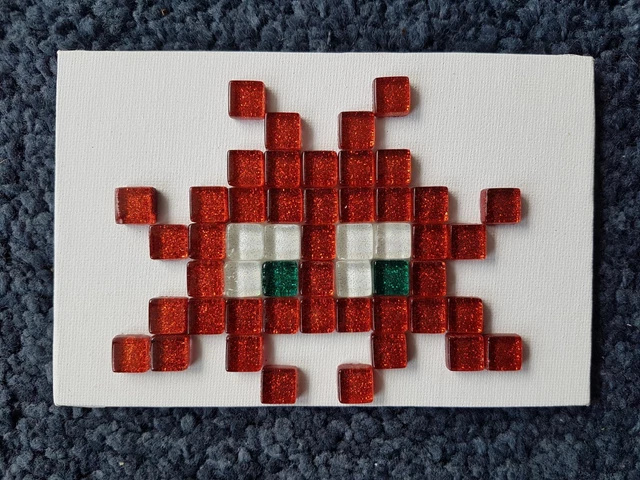 SPACE INVADER_ TILES_ en mosaique_street Art_Arcade_Atari EUR 24,99 ...