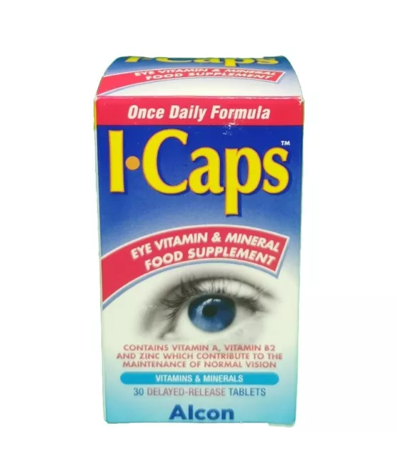 ICAPS - EYE Vitamin & Mineral Food Supplement - 30 Tablets - EXPIRY 02/ ...