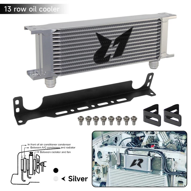 UNIVERSAL 13 ROW Engine Stacked Plate Oil Cooler Aluminium AN10 ...