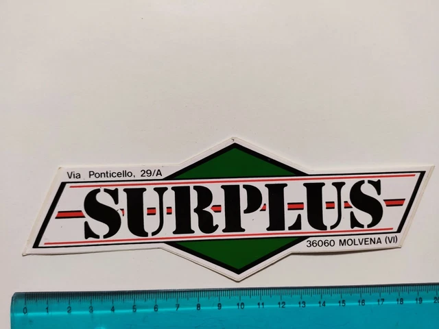 ADESIVO SURPLUS MOLVENA STICKER AUTOCOLANT AUFKLEBER VINTAGE 80s ...