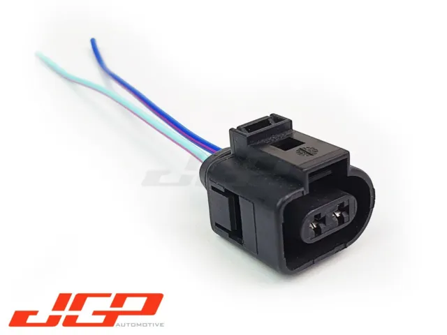 2 PIN CONNECTOR Plug Socket Wiring Loom Harness 1J0973722 VW Audi Seat ...