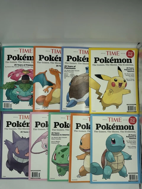 TIME MAGAZINE: POKEMON Special Collector Edition Set Of 9 (Full Set ...