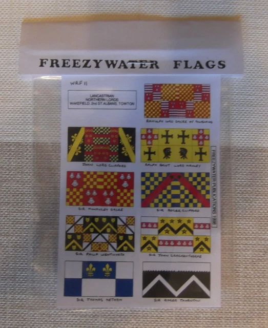 WARS OF THE Roses Lancastrian Freezywater Flagsheet WRF11 £4.61 ...