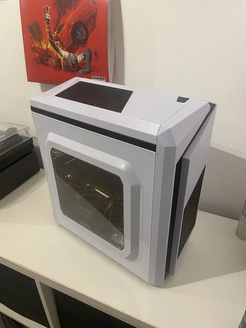 WHITE PRE-BUILT MICRO atx gaming pc £180.00 - PicClick UK