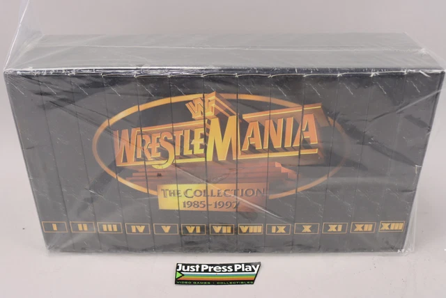 EX. RARE WWF Wrestlemania The Collection 1985-1997 VHS Box Set Factory ...