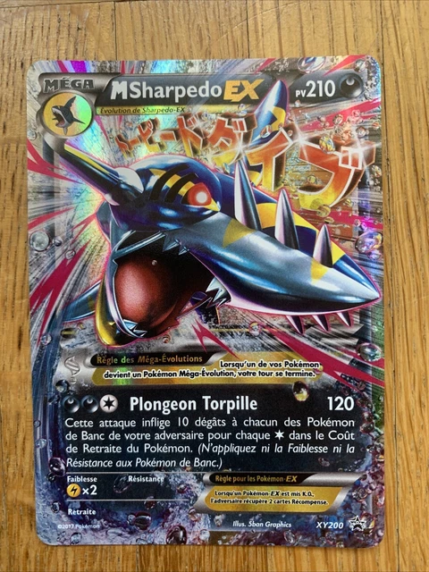 CARTE POKÉMON MEGA Sharpedo EX XY200 - PROMO XY Black Star - Ultra - FR ...