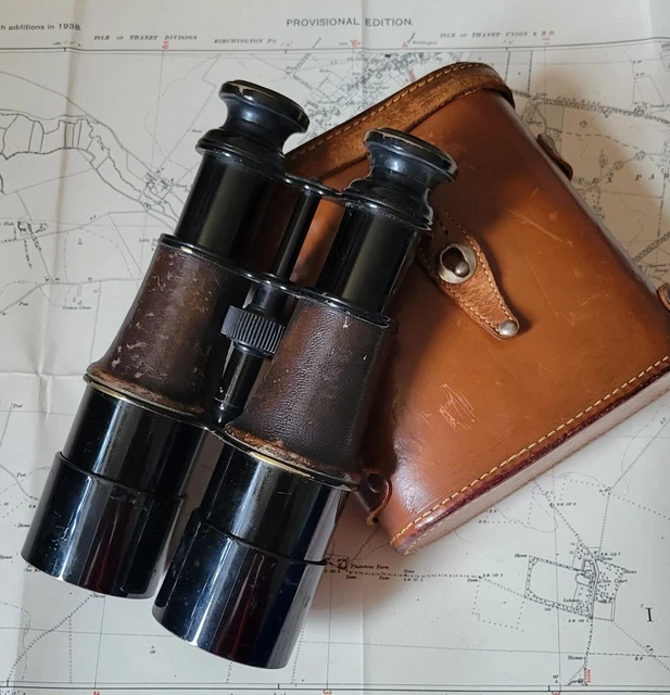 VICTORIAN NRA &NATIONAL Rifle" Army Binoculars Boer War Military Field ...