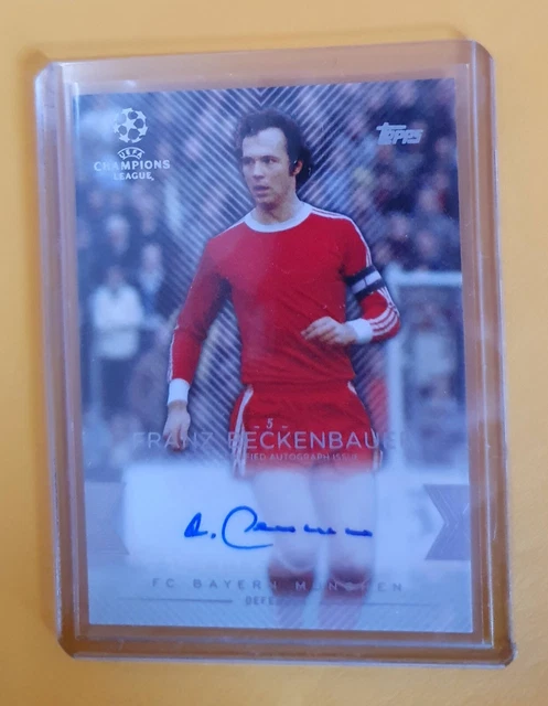 TOPPS 2015-16 FRANZ Beckenbauer FC Bayern Auto Autogramm Showcase EUR ...