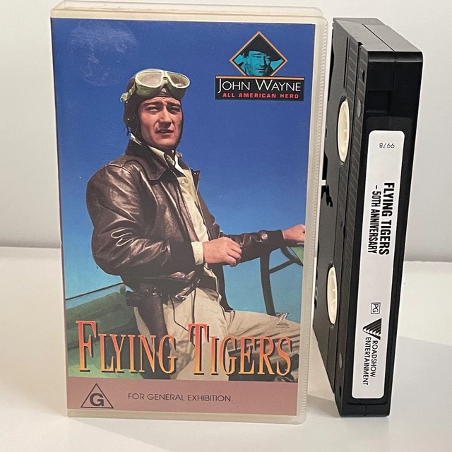 FLYING TIGERS - VHS Video Tape - Western Movie - John Wayne - 1942 $14. ...