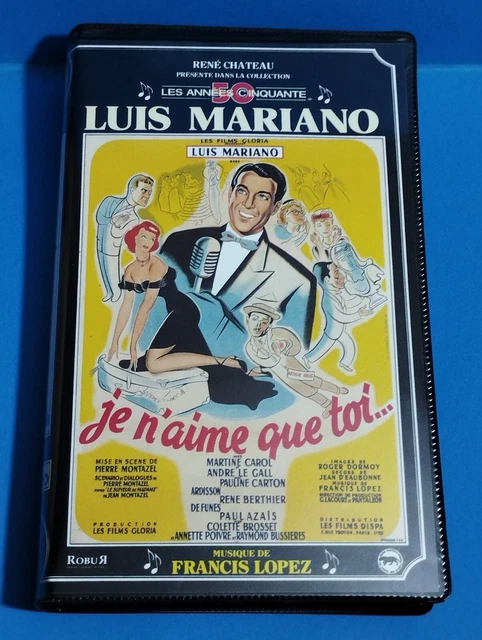 K7 VHS CASSETTE video René CHATEAU Luis Mariano Je N'aime Que Toi - EUR 6,90 - PicClick FR