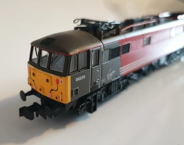 DAPOL N GAUGE class 86 bo-bo electric locomotive Virgin Trains livery ...