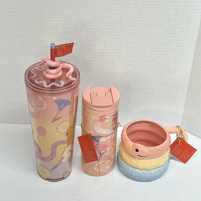 2025 STARBUCKS YEAR Of The Snake FULL COLLECTION LOT Lunar New 3 Piece ...