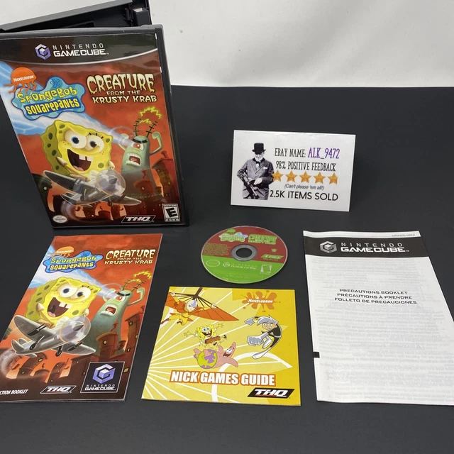 SPONGEBOB SQUAREPANTS : Creature from the Krusty Krab Nintendo gamecube ...