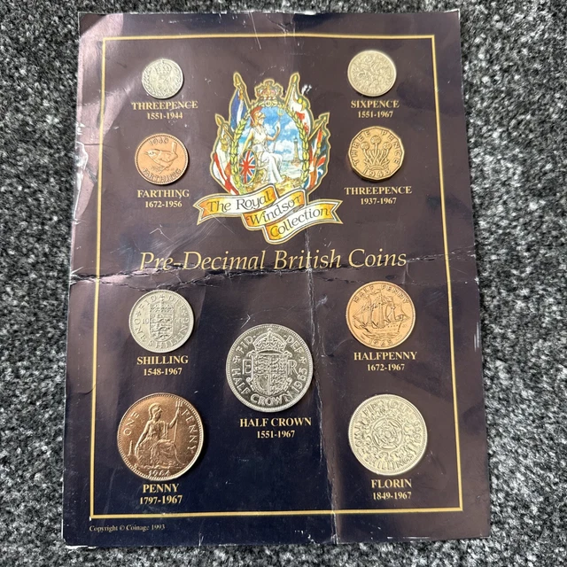 THE ROYAL WINDSOR Collection Pre-Decimal British Coins Set £31.92 ...