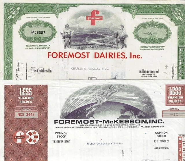 2 X FOREMOST Dairies Inc/Foremost-McKesson Inc EUR 1,00 - PicClick DE