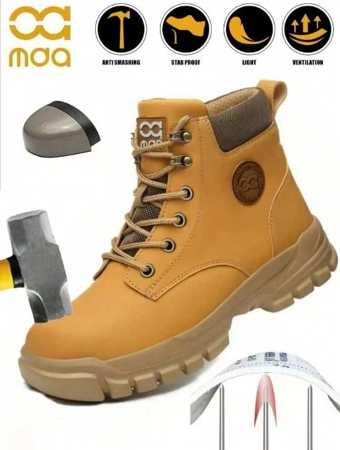 WORK BOOTS, STEEL Toe Cap Safety, Side Zip, Scuff Cap. GENUINE!! $120. ...
