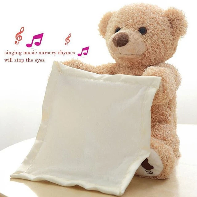 PEEK A BOO Teddy Bear Plush Interactive Soft Toy Doll Kids Birthday ...