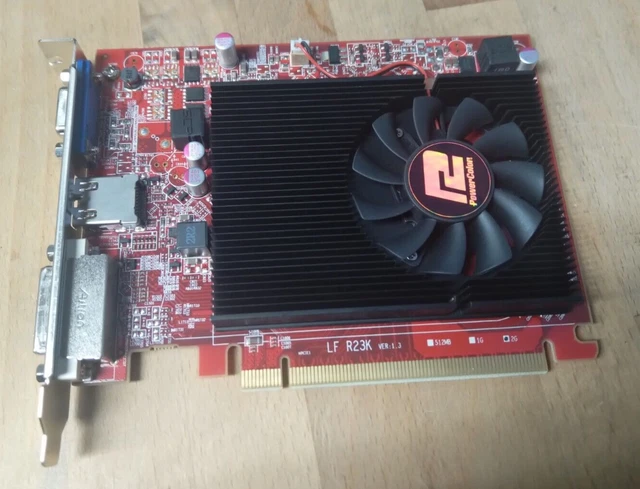 GRAFIKKARTE POWERCOLOR RADEON R7 240 2GB PCIe x16 GDDR3 AXR7 240 2GBK3-HV2E/OC EUR 20,00 ...