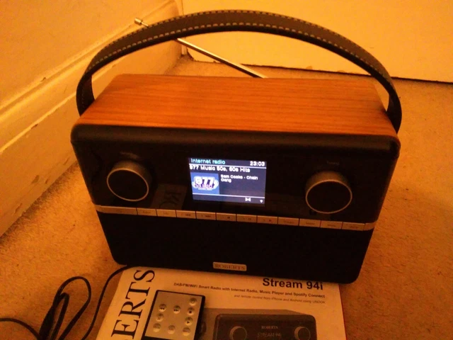 ROBERTS STREAM 94I DAB+/DAB/FM Internet Radio Colour Black/Wood £99.00 ...