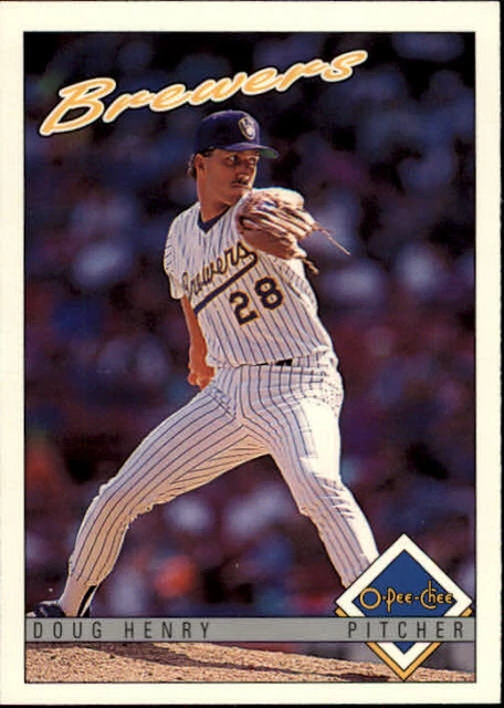 CARTE DE BASEBALL 1993 O-Pee-Chee Milwaukee Brewers #181 Doug Henry EUR 1,66 - PicClick FR
