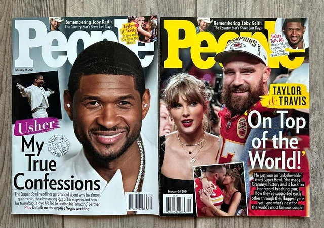 TAYLOR SWIFT TOBY Keith TRAVIS KELCE Usher People Magazine 26 février ...