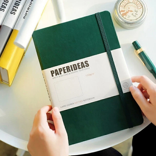 A5 DOTTED HARDCOVER Notebooks Journal Medium 5.7 x 8 inches Numbered ...