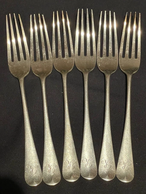 ANTIQUE VICTORIAN SOLID silver Large Table forks. Exeter 1877. £350.00 ...