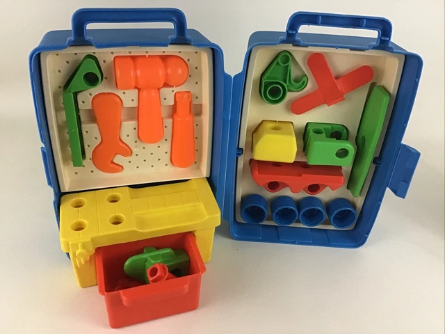 TUFF STUFF WORKSHOP Tool Kit Blue Box Set Work Bench Tools Vintage 1978 ...