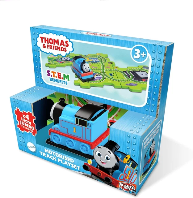 THOMAS & FRIENDS STEM Benefits Motorised Track PLayset with x4 Jumbo ...