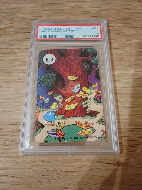 PSA 5 - 1952 Castell Bros Pepys Alice in Wonderland Disney Vintage ...