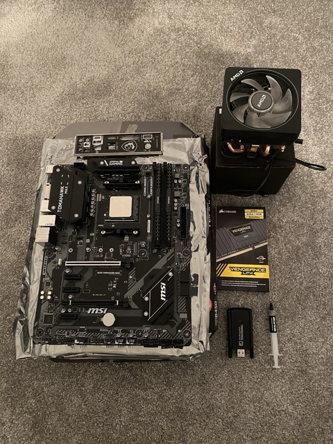MOTHERBOARD/CPU/RAM BUNDLE MSI B450 tomahawk MAX Ryzen 7 3700x Corsair ...