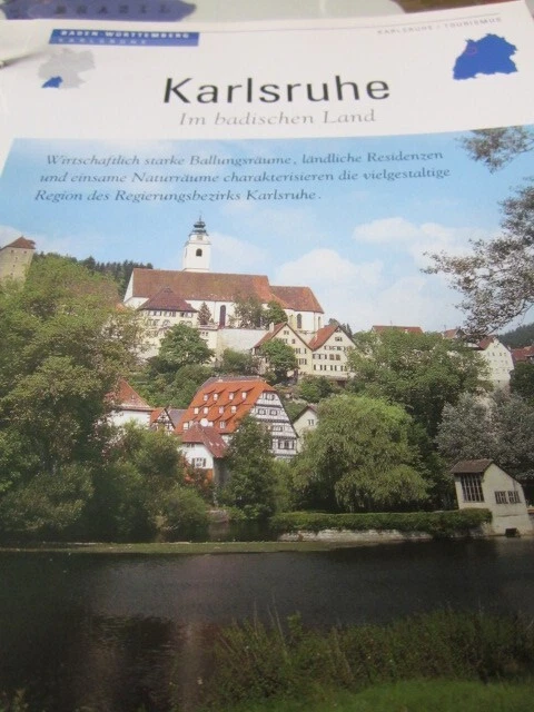 INTERESSANTES ÜBER BADEN Württemberg Karlsruhe 2 Tafeln EUR 3,95 ...