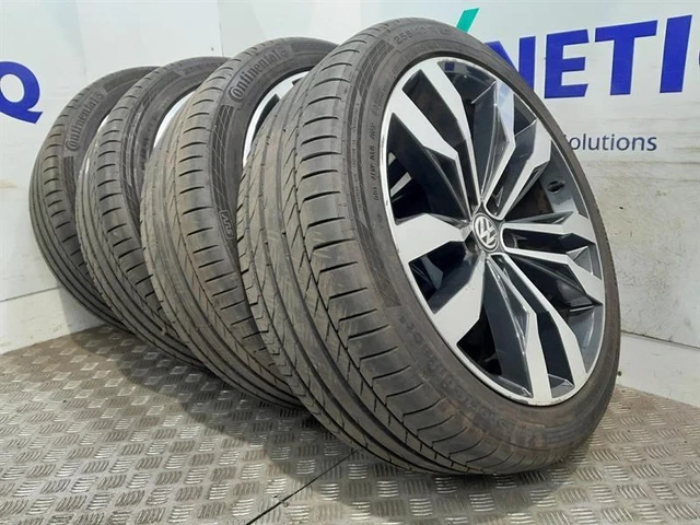 SET GENUINE 20 Inch VOLKSWAGEN TIGUAN R-LINE Alloy Wheels & Continental ...