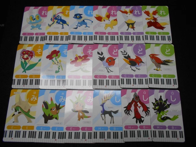 POKEMON MUSIC MUSICAL Note Card x18 Greninja Delphox Xerneas Yveltal ...