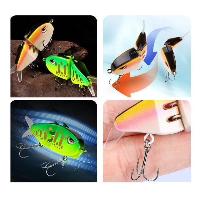 MULTISEGMENT MECHANICAL FISHING Lures 60mm 6 5g for Snakehead and ...