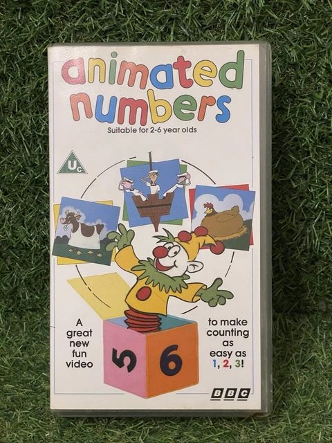 ANIMATED NUMBERS CHILDREN’S VHS Kids Video Tape Animation BBC £9.99 ...