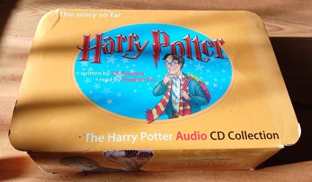 HARRY POTTER AUDIO Collection 67 CD Box Set in metal tin (small bump ...
