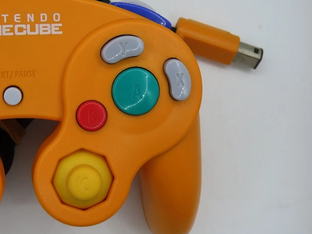 NINTENDO GAMECUBE CONTROLLER Spice Orange OEM Original TESTED & Working ...