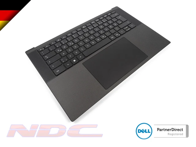 DELL PRECISION 5550/5560/5570 Palmrest Touchpad GERMAN Backlit Keyboard ...