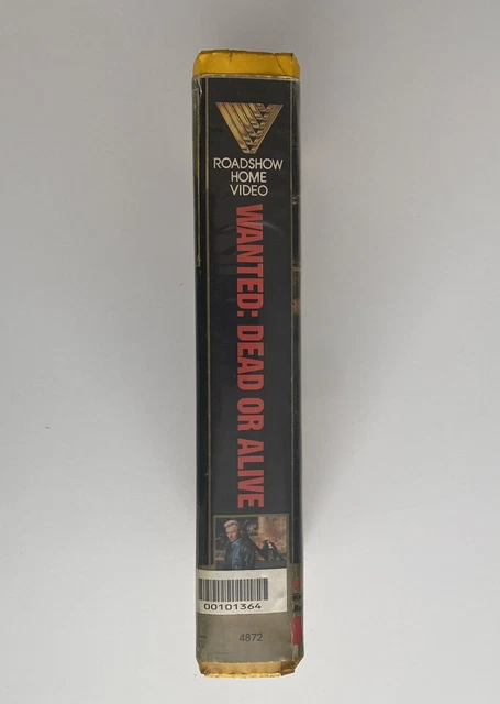WANTED DEAD OR Alive [VHS] Roadshow Video Big Box Clamshell Ex-Rental Tape 1986 $35.00 - PicClick AU