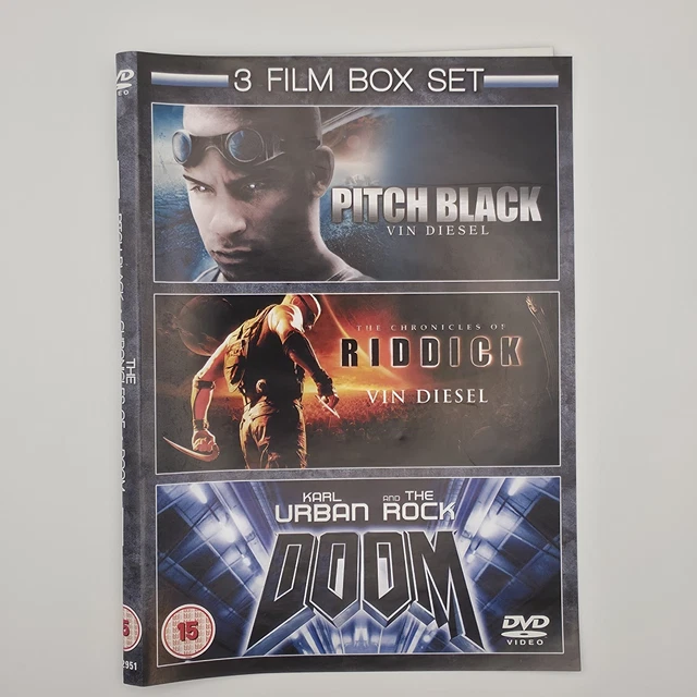 PITCH BLACK/DOOM/THE CHRONICLES of Riddick DVD (2009) Vin Diesel (C16 ...