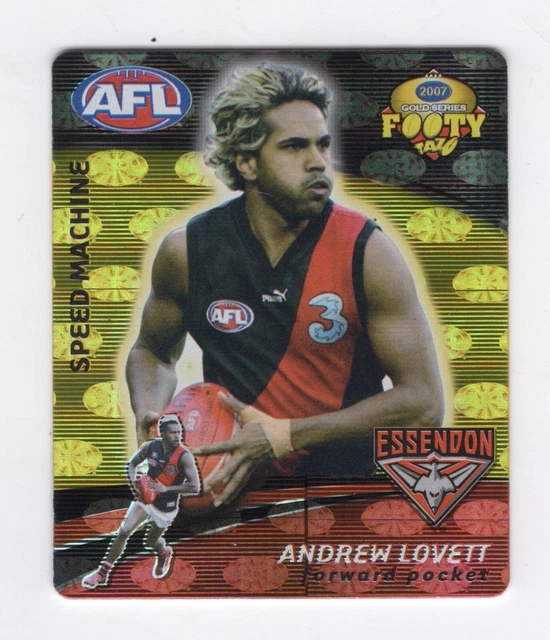 AFL TAZO CARD. Smiths Hot Shot 2006. Gold Andrew Lovett Essendon EUR 3,61 - PicClick FR